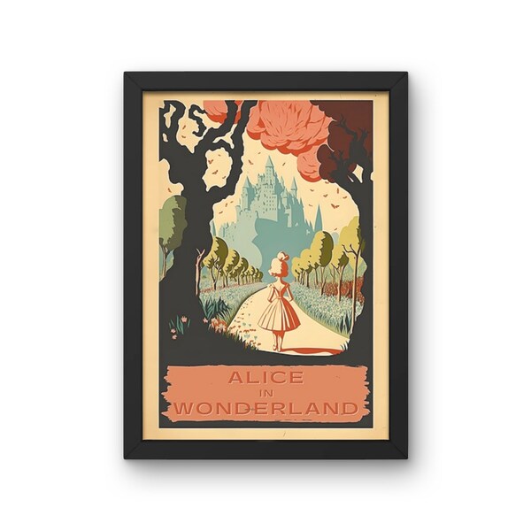 Alice in Wonderland Poster - Etsy