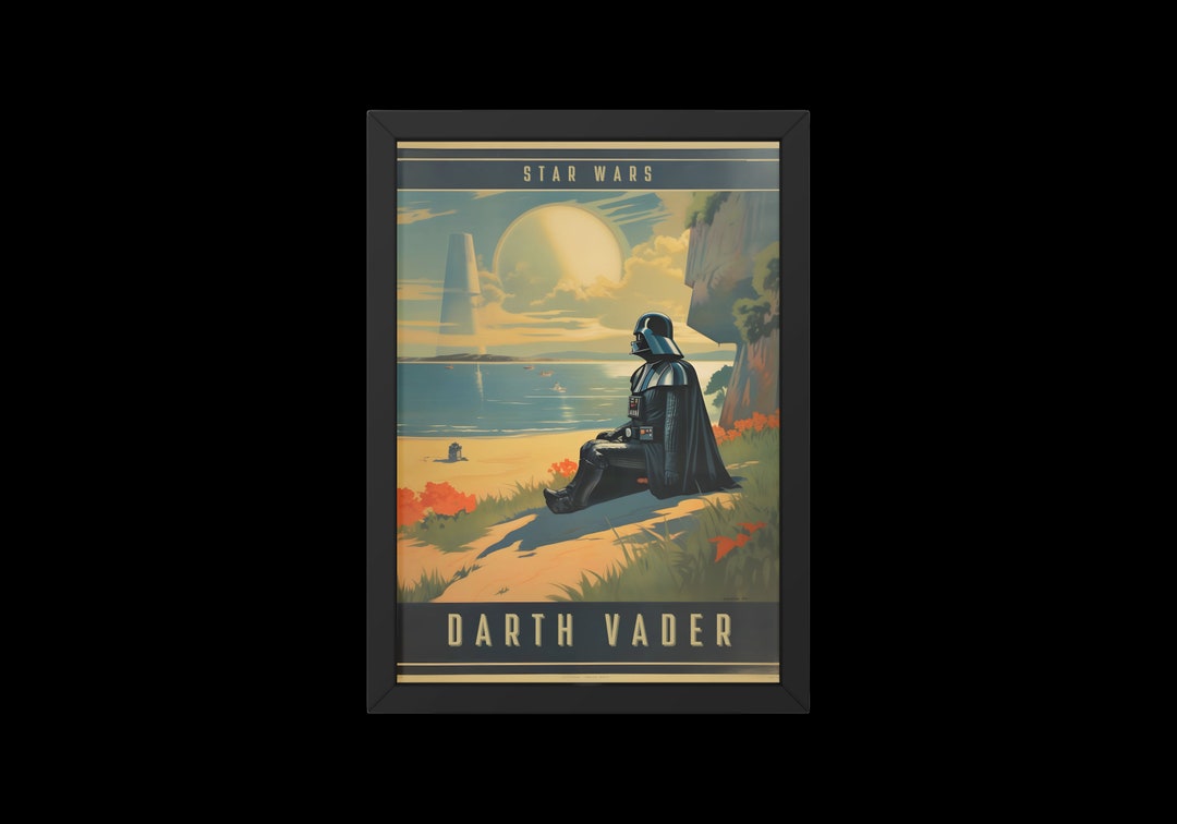 Darth Vader / Anakin Skywalker / Star Wars Vintage Poster, Wall Art ...