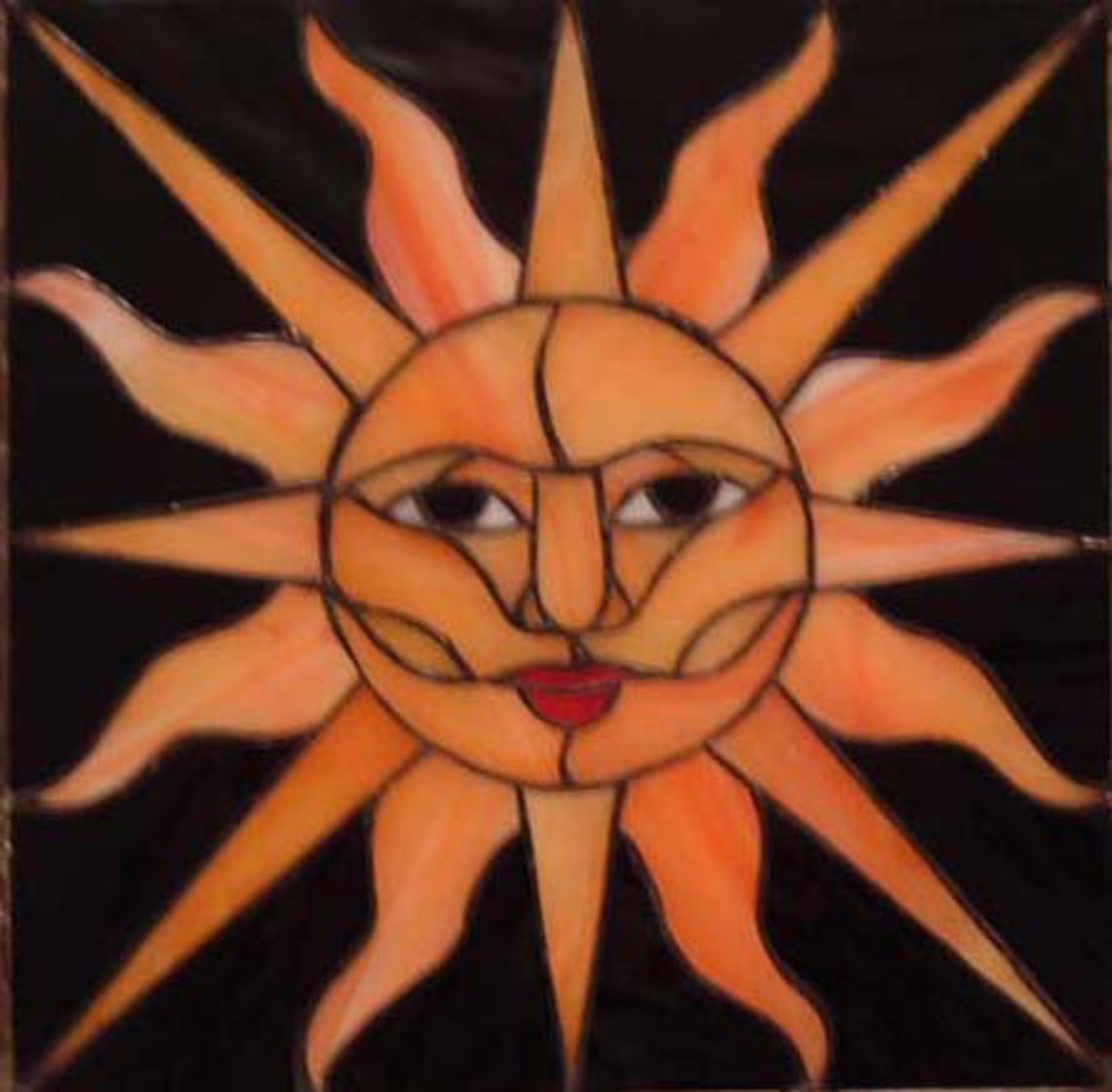 Celestial Sun Stained Glass Pattern Digital - Etsy
