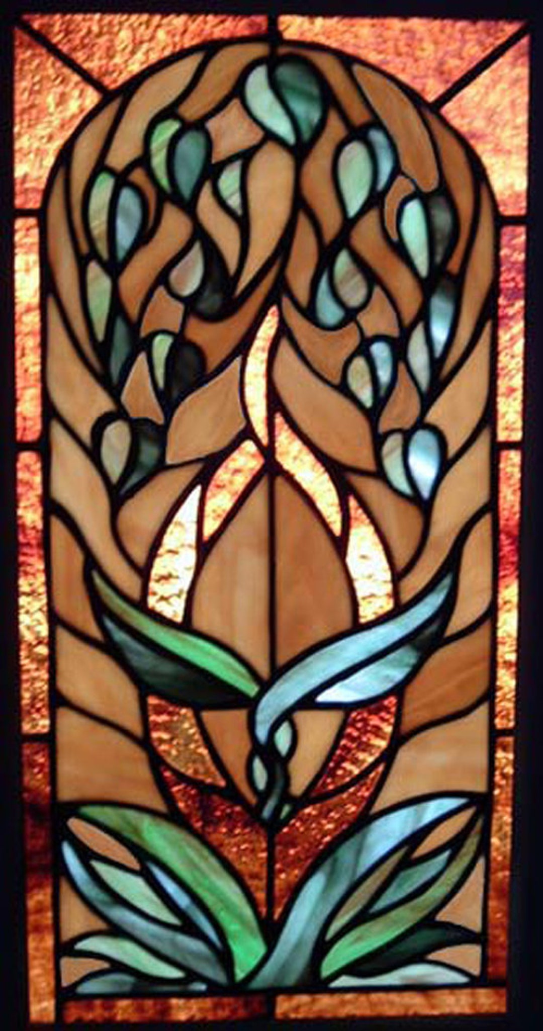 Tiffany-style Window Stained Glass Pattern Digital - Etsy