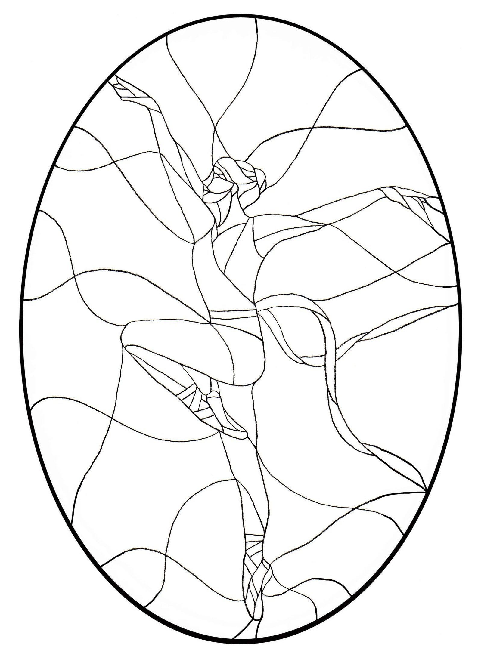 Ballerinas in Stained Glass Patterns and Coloring Book - Etsy
