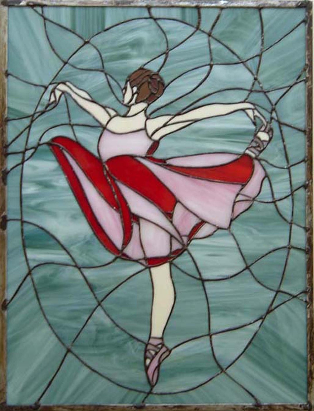 Ballerina's Dance Stained Glass Pattern/cartoon - Etsy