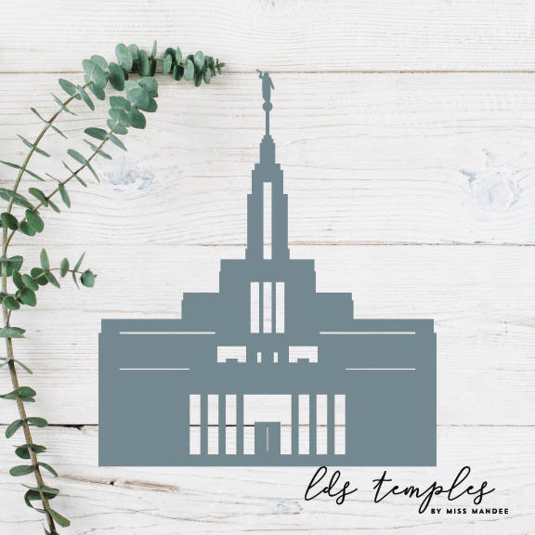 Draper, Utah LDS Temple Cut File - Digital Download - SVG, Vector ...