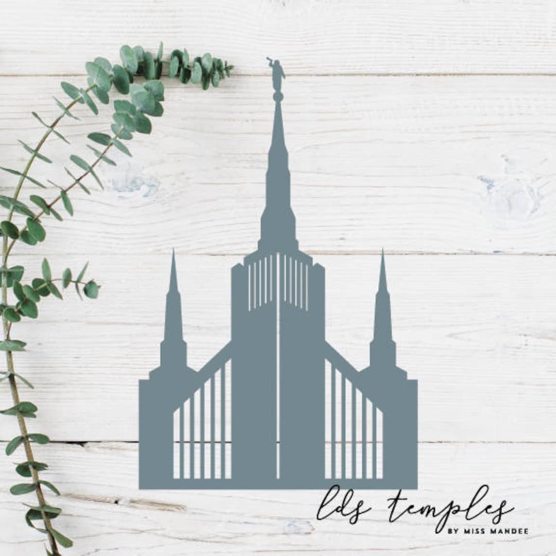 Portland, Oregon LDS Temple Cut File - Digital Download - SVG, Vector ...
