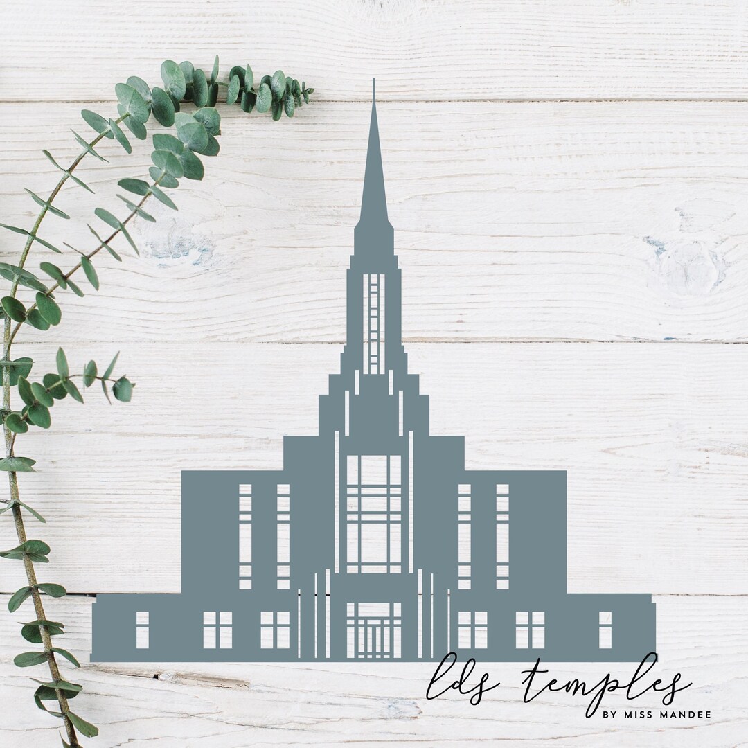 Lehi, Utah LDS Temple Cut File - Digital Download - SVG, Vector, Cricut ...