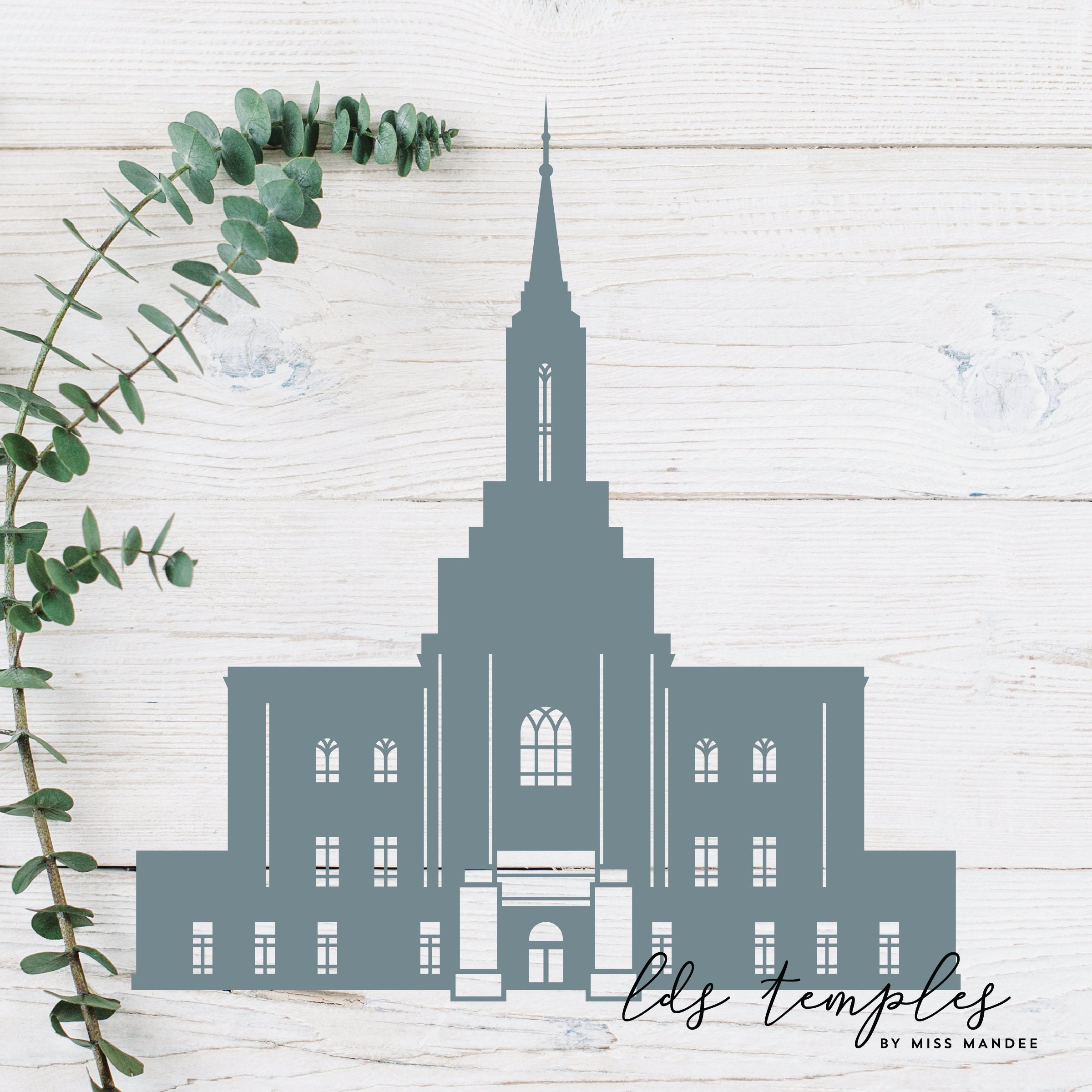 Orem, Utah LDS Temple Cut File - Digital Download - SVG, Vector, Cricut ...