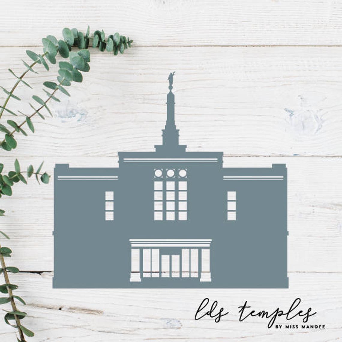 Winter Quarters, Nebraska LDS Temple Cut File - Digital Download - SVG ...