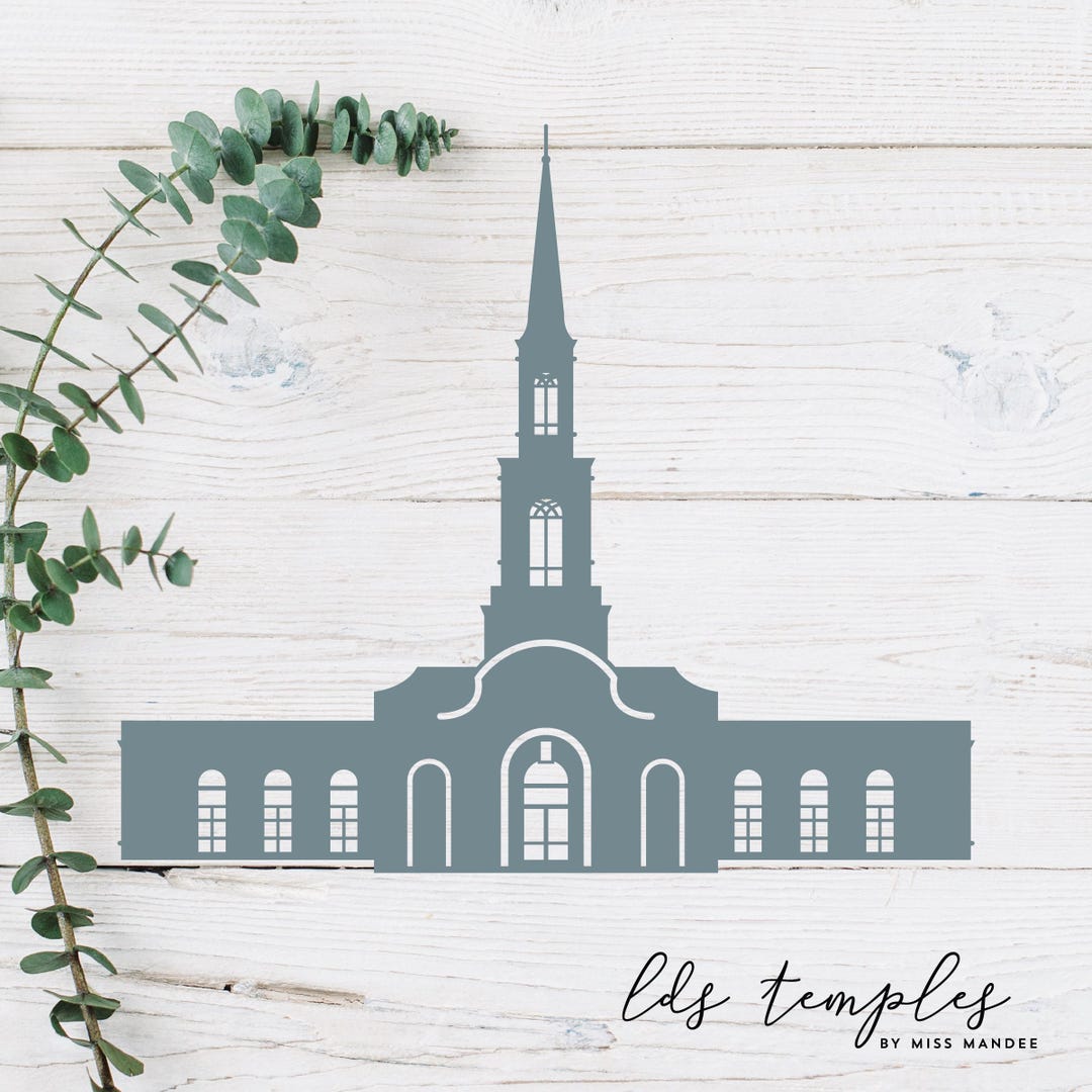 Des Moines, Iowa LDS Temple Cut File - Digital Download - SVG, Vector ...