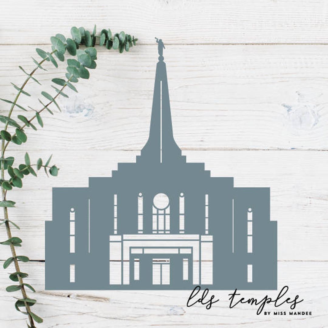Gilbert, Arizona LDS Temple Cut File - Digital Download - SVG, Vector ...