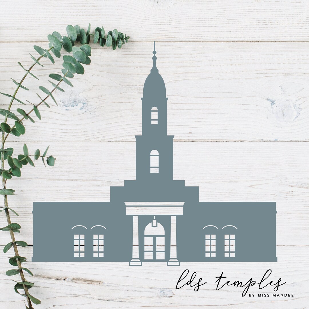 Cleveland, Ohio LDS Temple Cut File - Digital Download - SVG, Vector ...