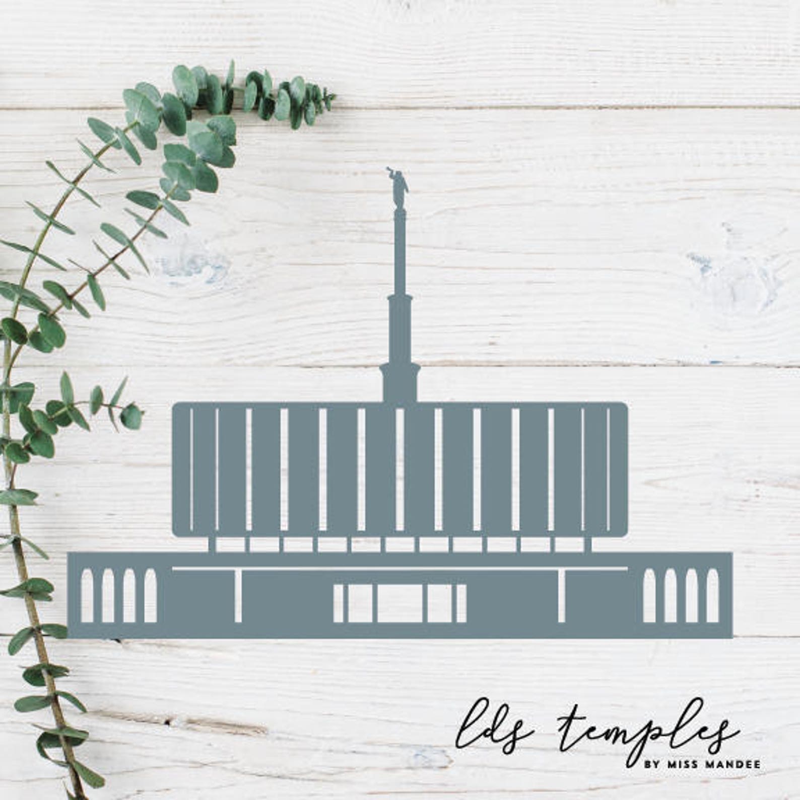 Provo Utah LDS Temple Cut File Digital Download SVG - Etsy