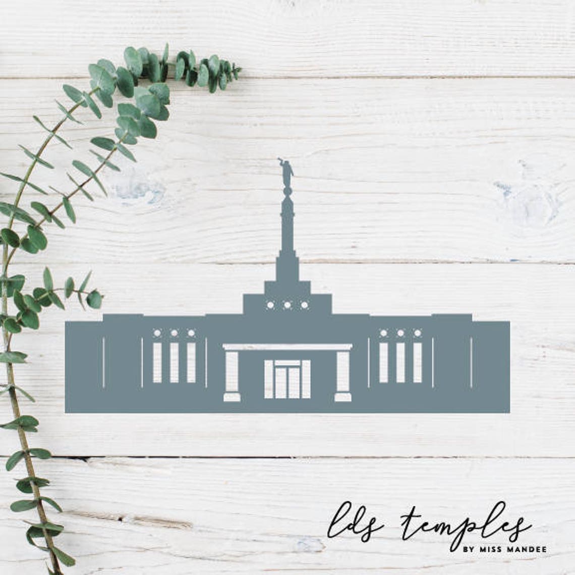 Spokane Washington LDS Temple Cut File Digital Download | Etsy