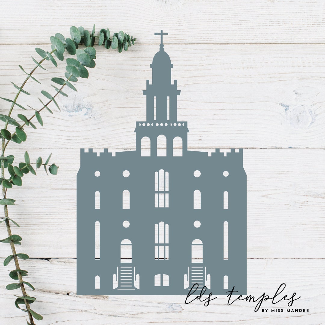 St. George, Utah LDS Temple Cut File - Digital Download - SVG, Vector ...