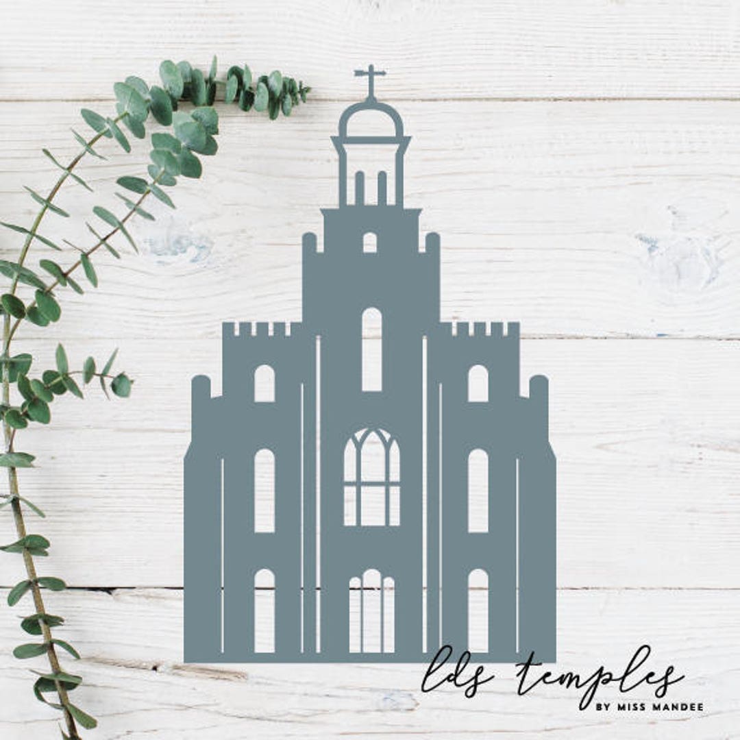 Logan, Utah LDS Temple Cut File - Digital Download - SVG, Vector ...