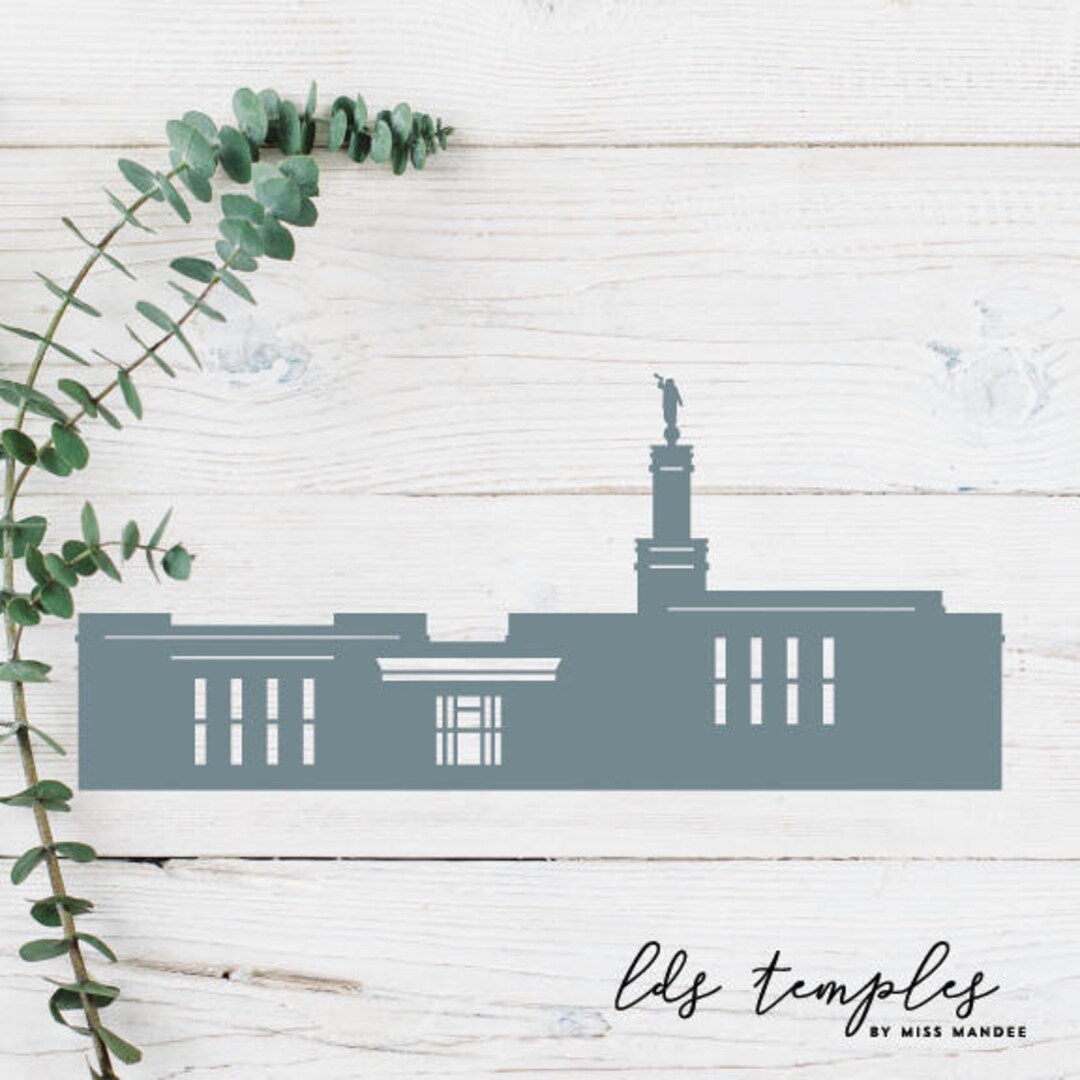 Monticello, Utah LDS Temple Cut File - Digital Download - SVG, Vector ...