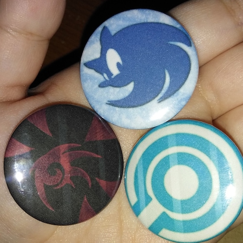 Sonic Latte Art Inspired Pins Sonic the Hedgehog Eggman - Etsy