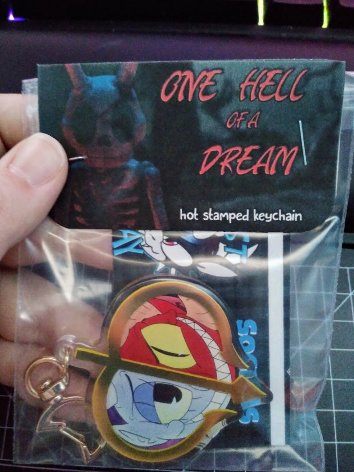 Angel and Demon Cuphead DLC Keychain Charm - Etsy