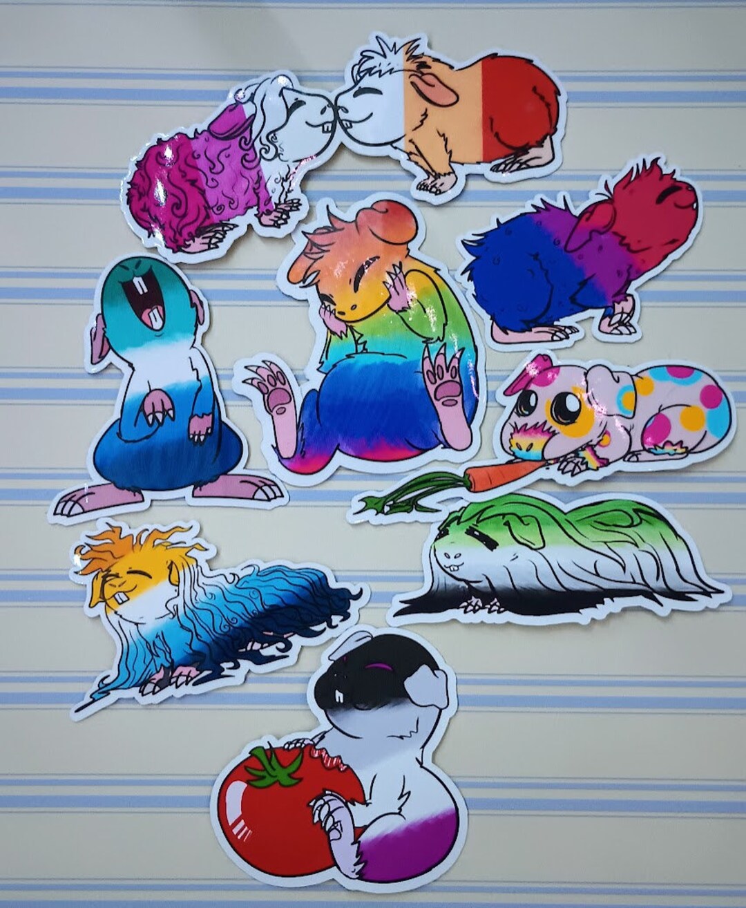 LGBTQIA Pride Pigs Waterproof Vinyl Stickers - Etsy