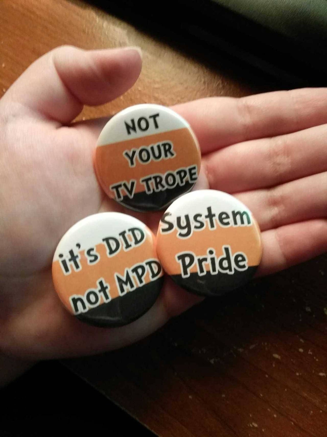 DID/OSDD System Pride Buttons FREE Awareness Ribbon With a | Etsy