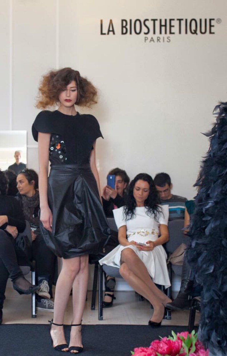 Black Womens Avant Garde Tops, Sequins Decoration Bodysuit, One Piece ...