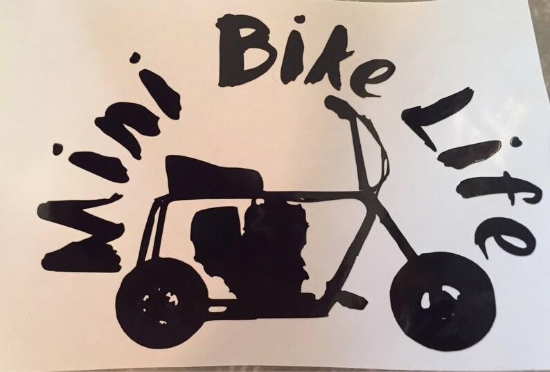 Mini Bike Life Decal | Etsy