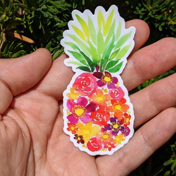 Pineapple Wall Decal - Etsy