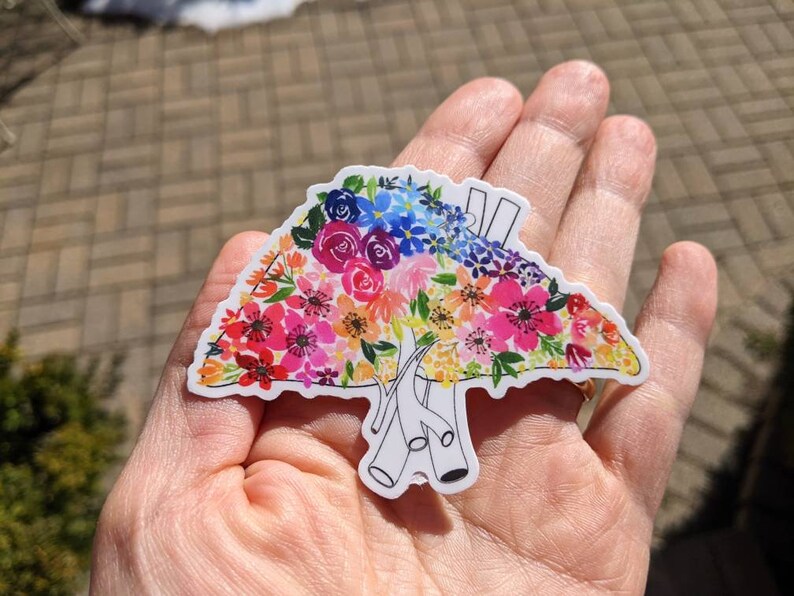 Anatomical Liver Flower Vinyl Sticker Laptop Sticker Nurses. - Etsy