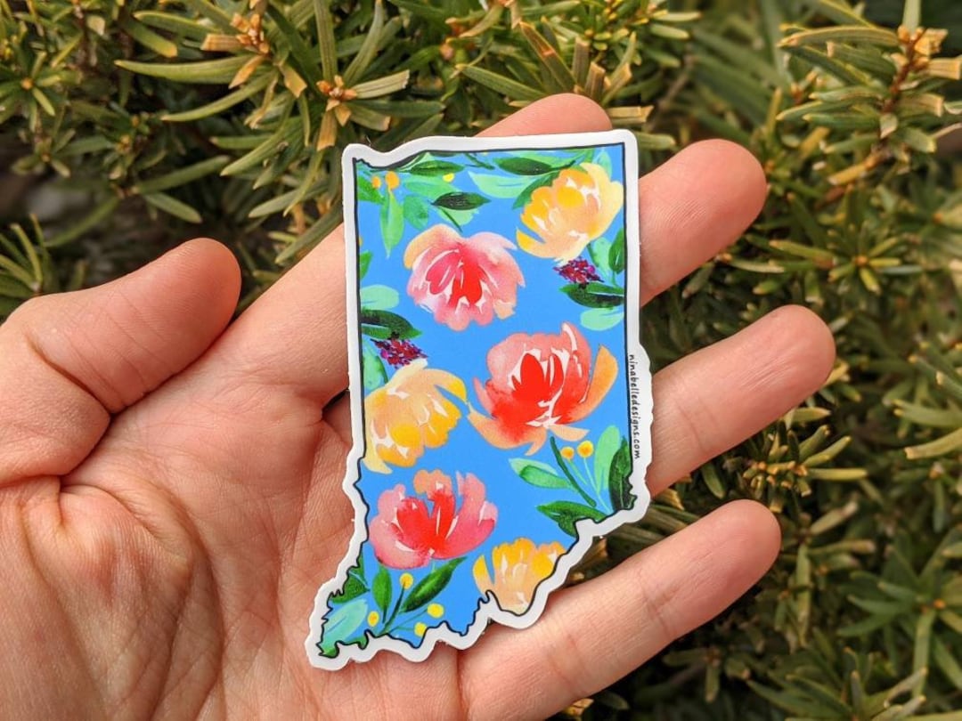 Indiana Sticker. Indiana Decal. Indiana. Stickers Laptop. Stickers ...