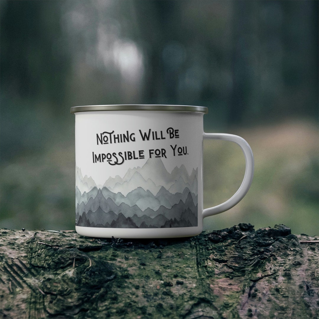 Matthew 17:20, Faith as Small as a Mustard Seed, Enamel Camping Mug ...