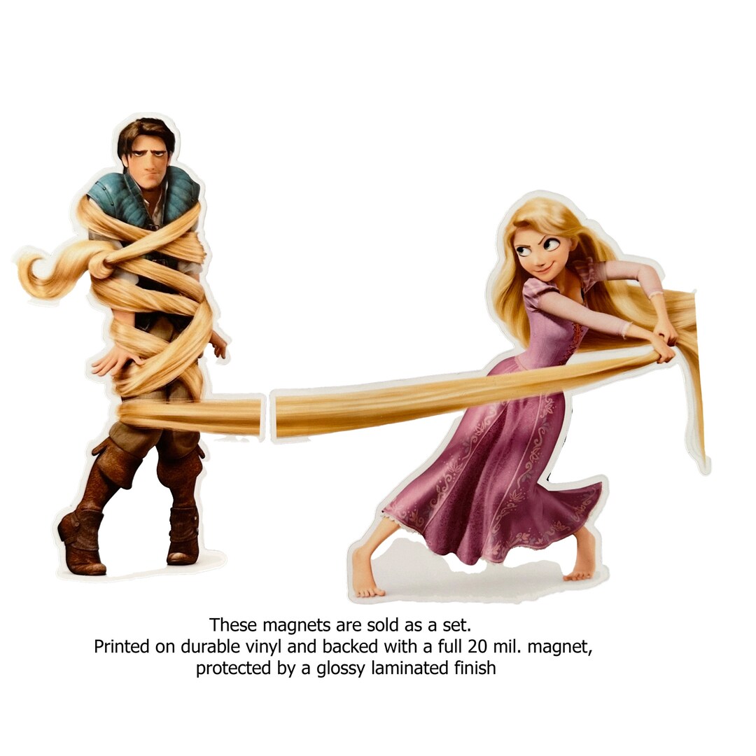 Disney Inspired Cruise Door Magnets | Rapunzel and Flynn Tangled in ...
