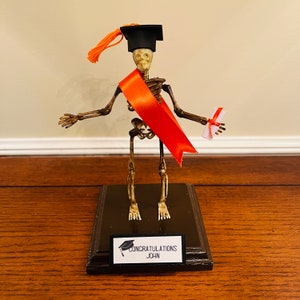 Graduation- Skeleton Party Trophy, Award or Centerpiece - Etsy