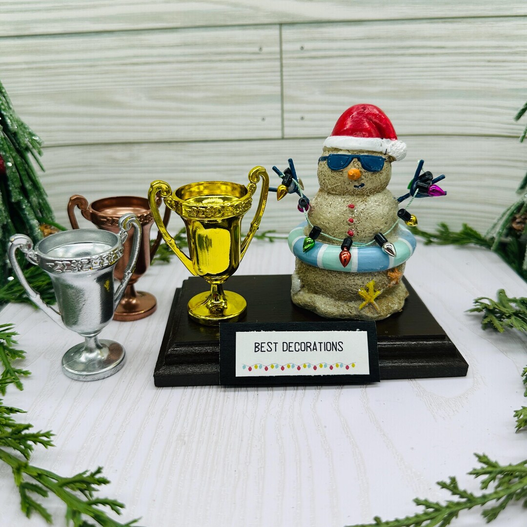 Frosty the Sandman Trophy - Gold/silver/bronze Trophy Options - Ocean ...