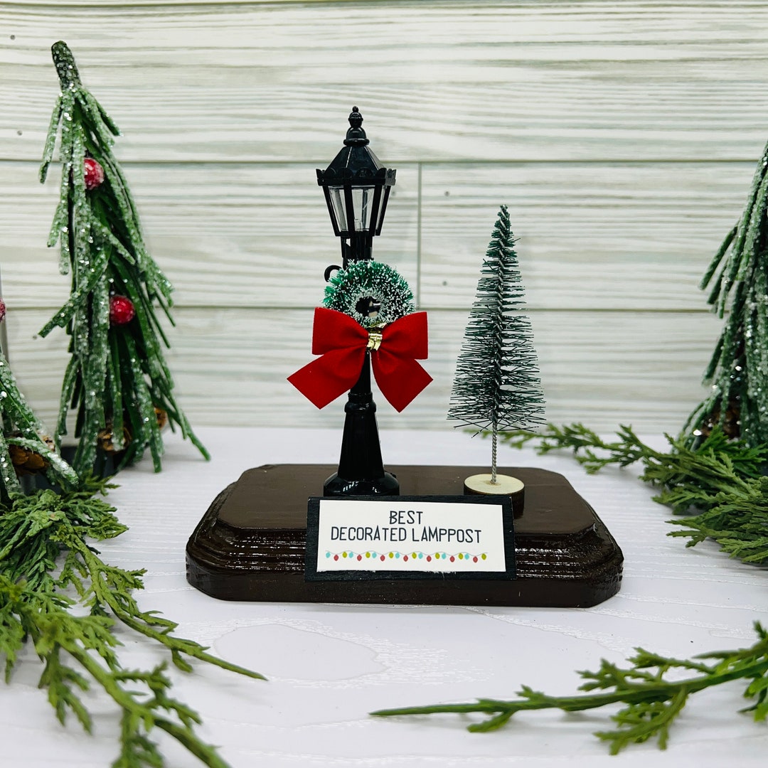 Holiday Lamppost Decorations Contest Winner - Gold/silver/bronze Trophy ...