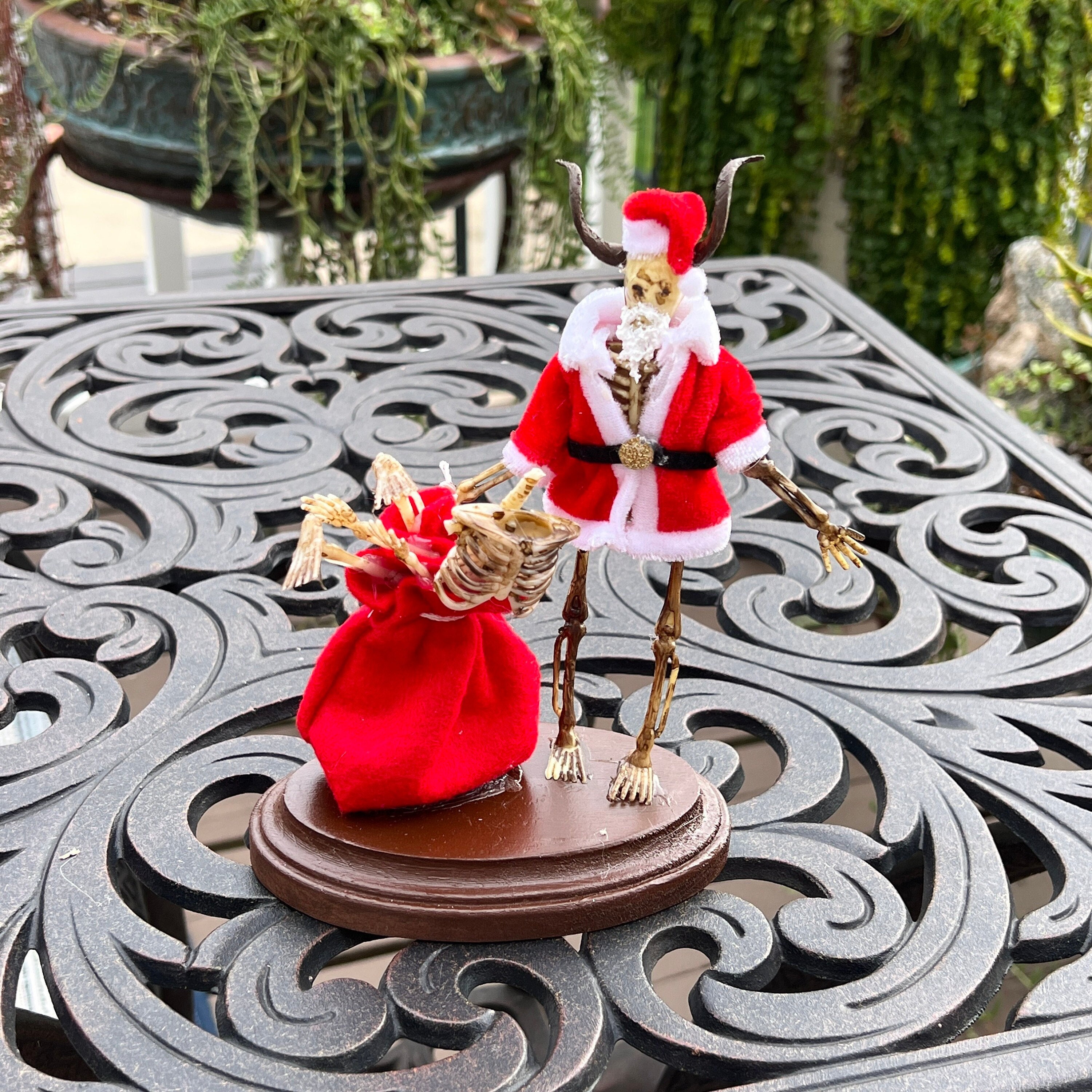 Krampus Skellie Halloween Skeleton Party Trophy Award or - Etsy