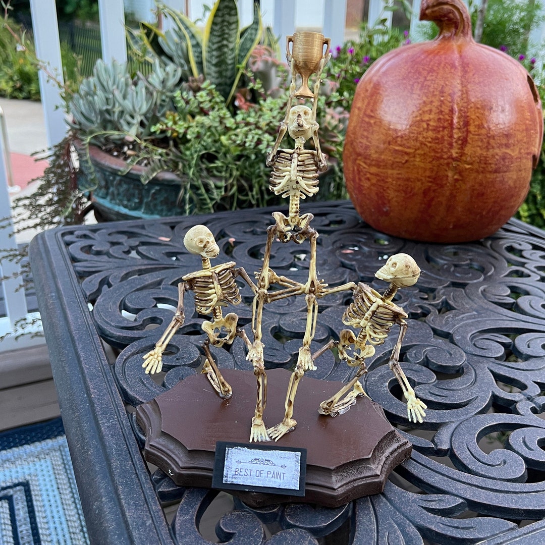 Team Award - Gold/silver/bronze - Halloween Skeleton Party Trophy ...