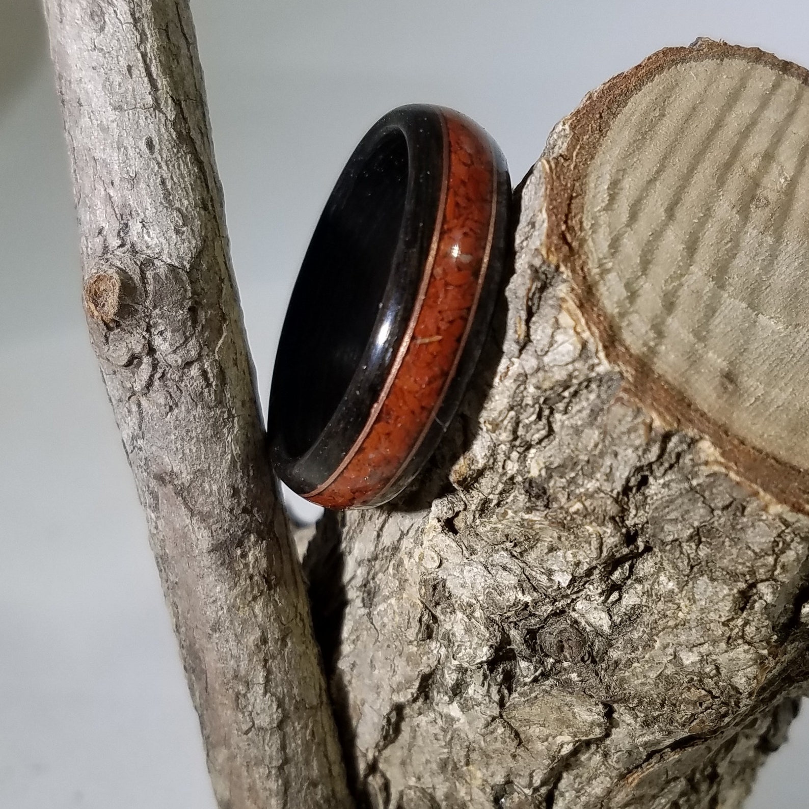 Ready to Wear: Morta - Bog Wood - Arizona Red Jasper - Copper Edgework ...