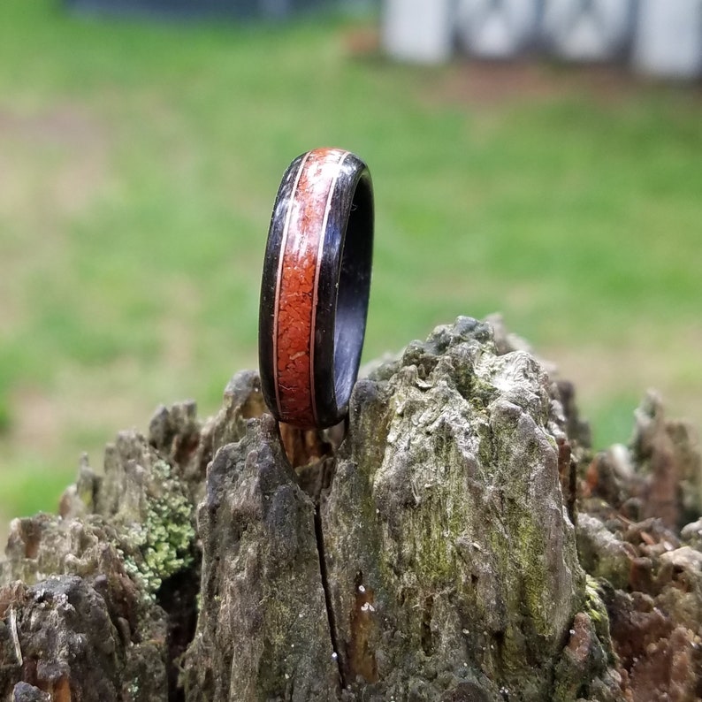 Ready to Wear: Morta - Bog Wood - Arizona Red Jasper - Copper Edgework ...