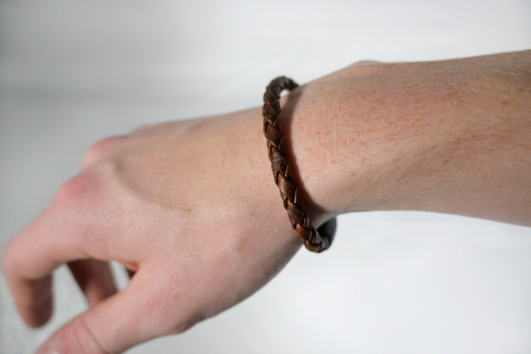 Rogue Braided Moose Leather Bracelet – Handmade in Maine, USA - Etsy
