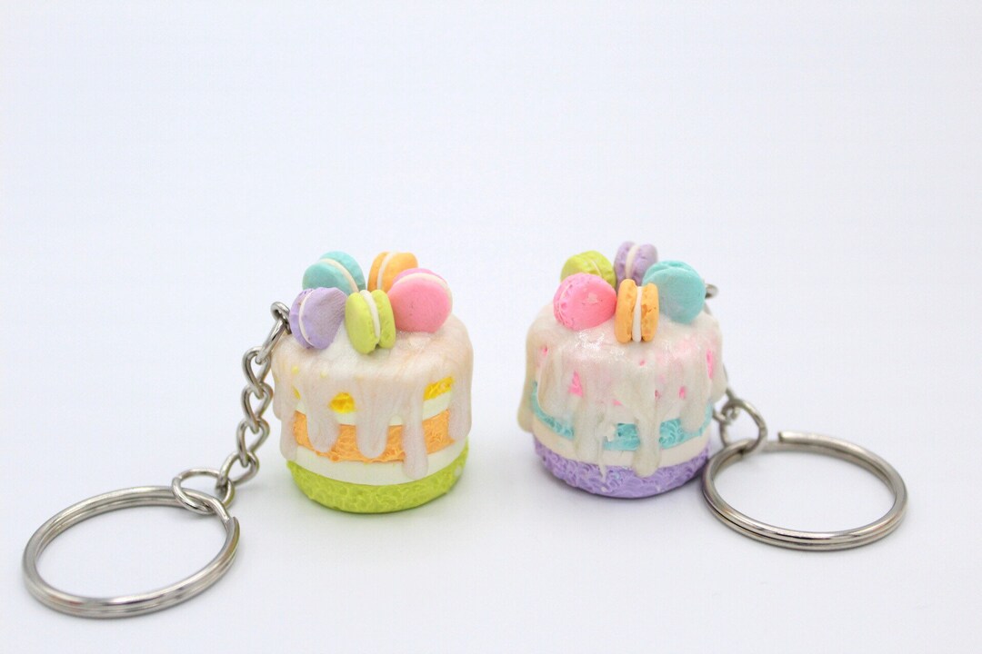 Clay Keychains,charms,keychain,cake,polymerclay Keepsake Charms Gift ...