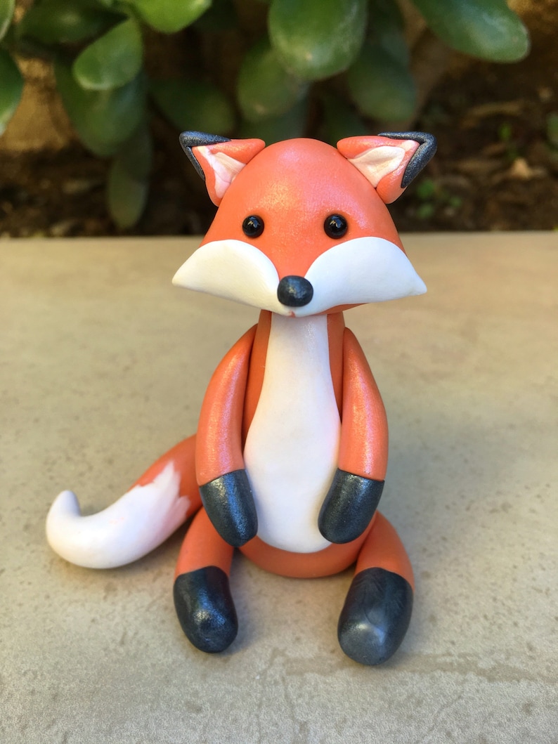 Fox Cake Topper woodland Baby Shower Birthday Cake - Etsy