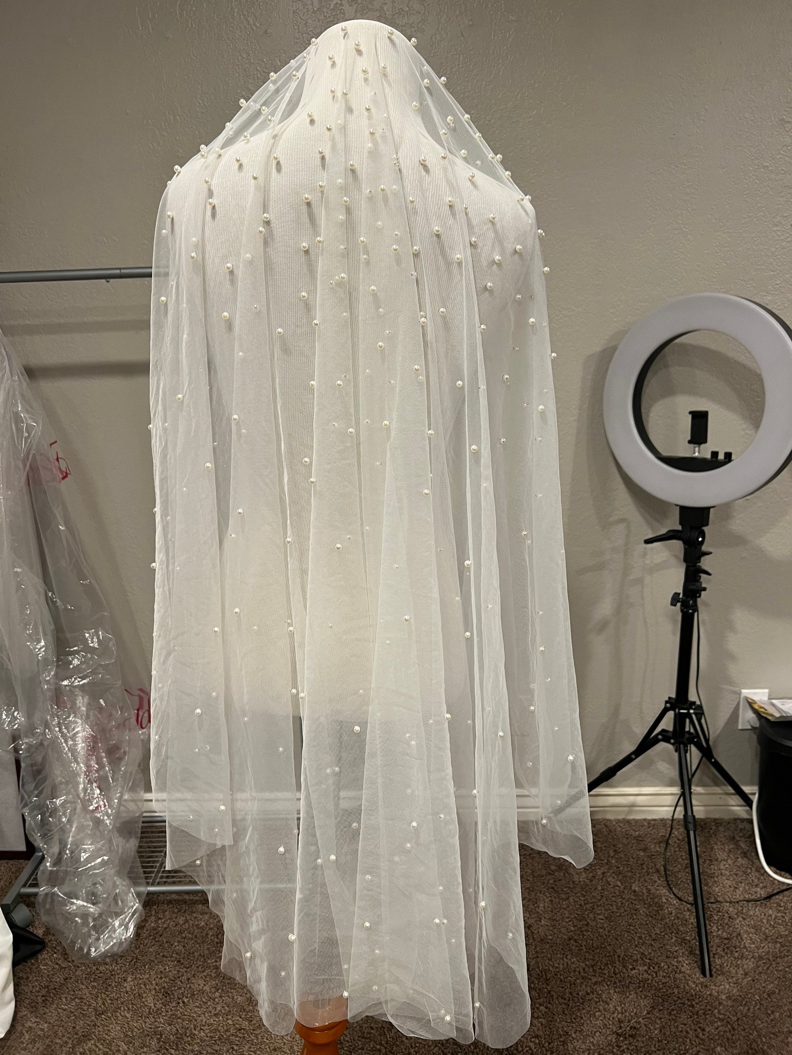 Pearl Drop Veil - Etsy