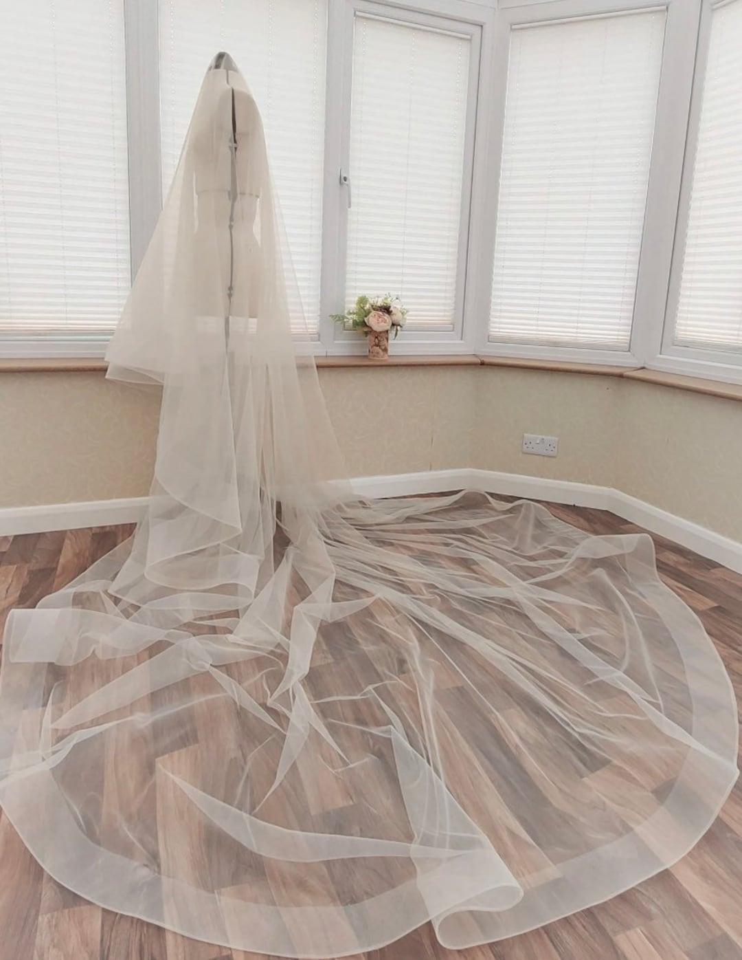 Wide Width Horsehair Cathedral Drop Veil - Etsy