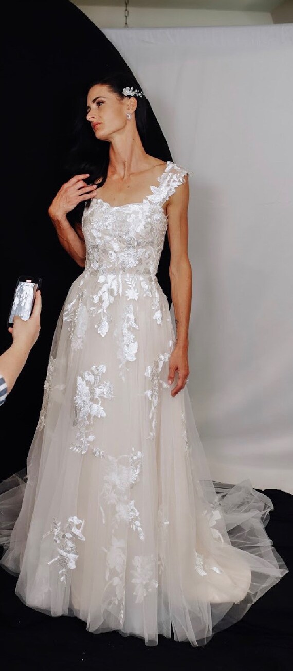 Romantic Lace Aline Gown - Etsy