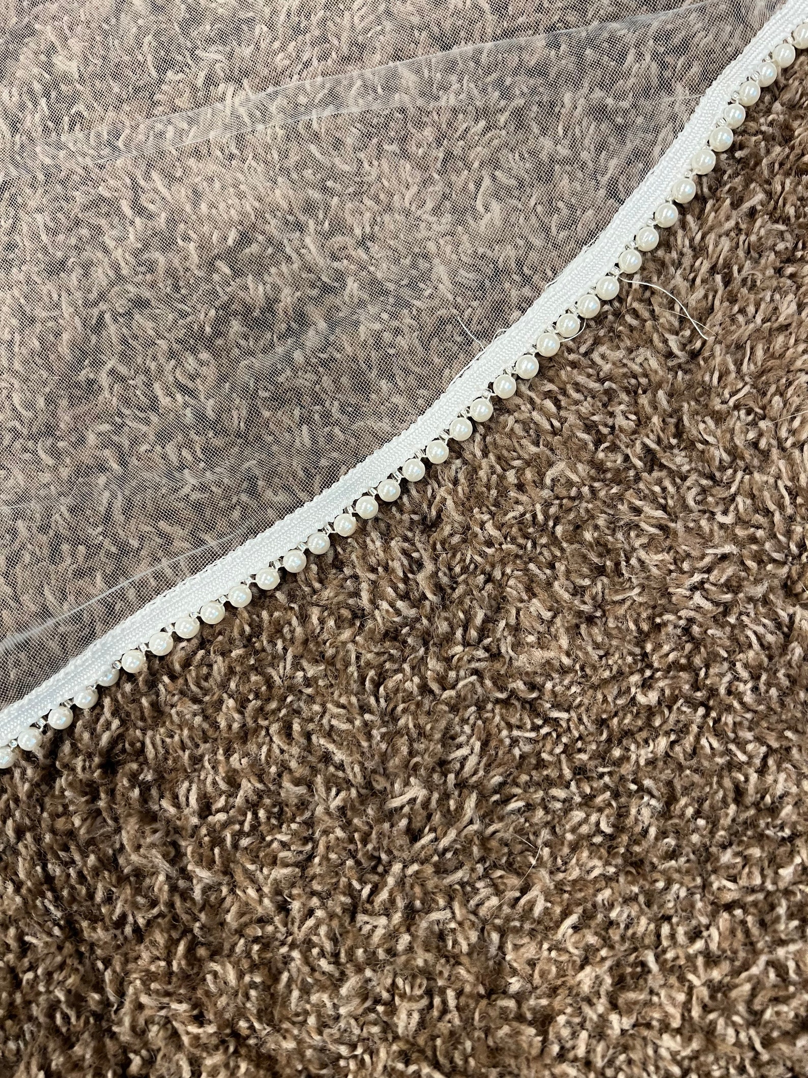 Pearl Edge Drop Veil - Etsy