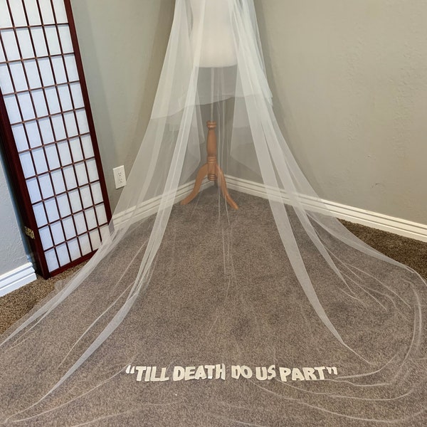 Til Death Do Us Part Veil - Etsy