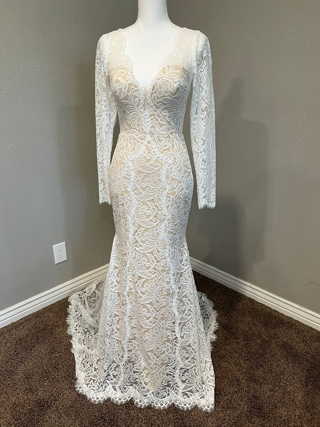 Soft Stretch Lace Gown - Etsy