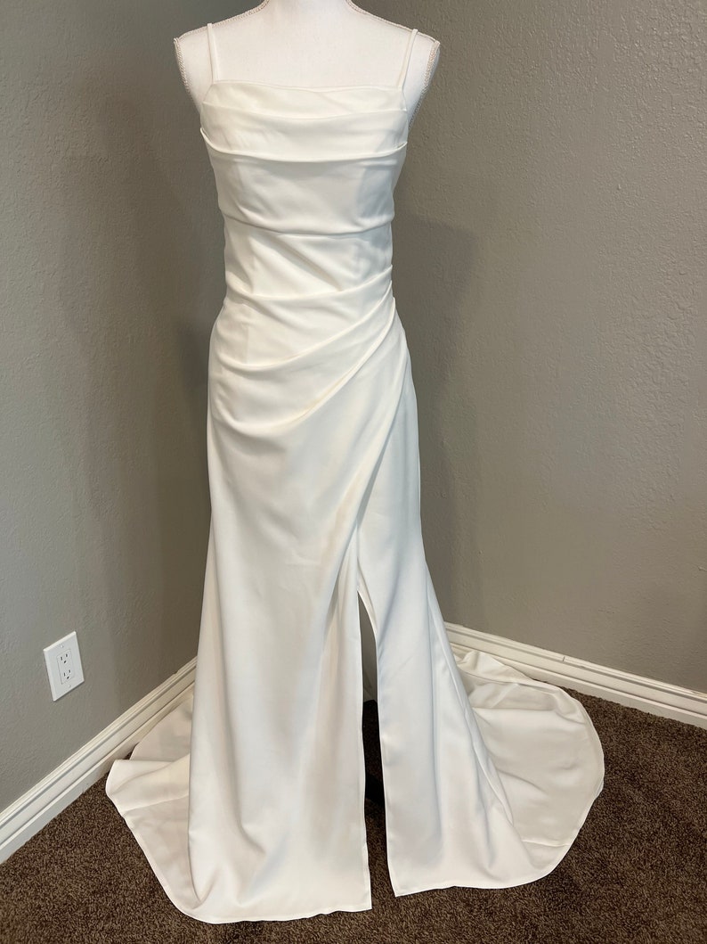 Soft Satin Simple Gown - Etsy