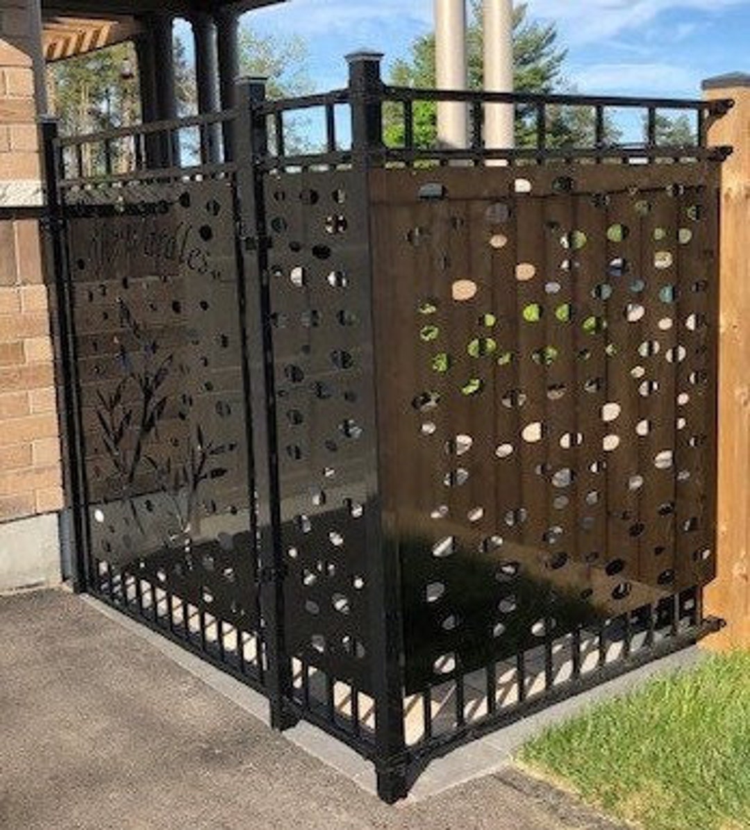 Patterned Deck Screen-tree Deck Screen-custom Deck Screen-art Deco Deck ...