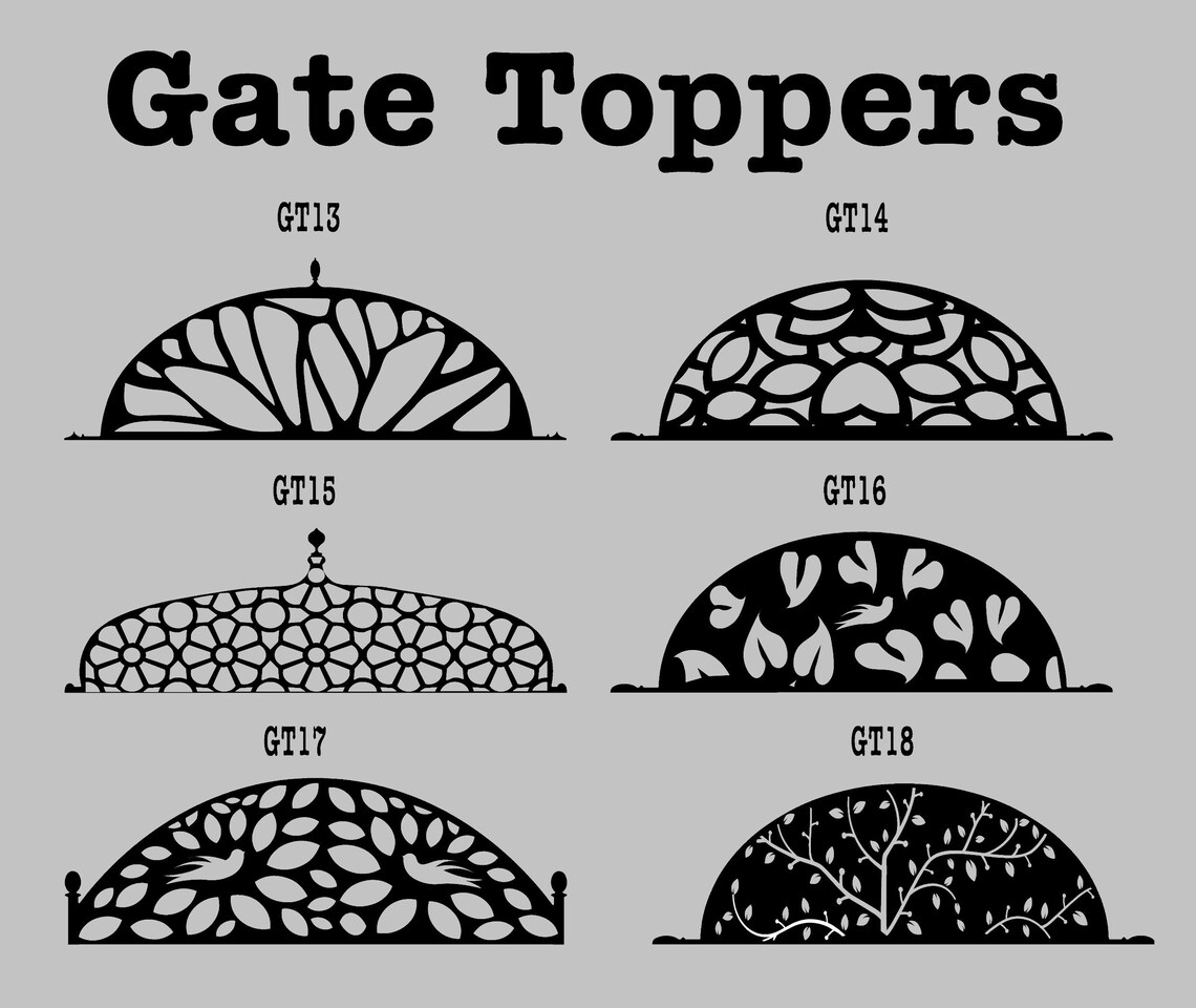 Gate Toppers Metal Powder Coated - Etsy Canada