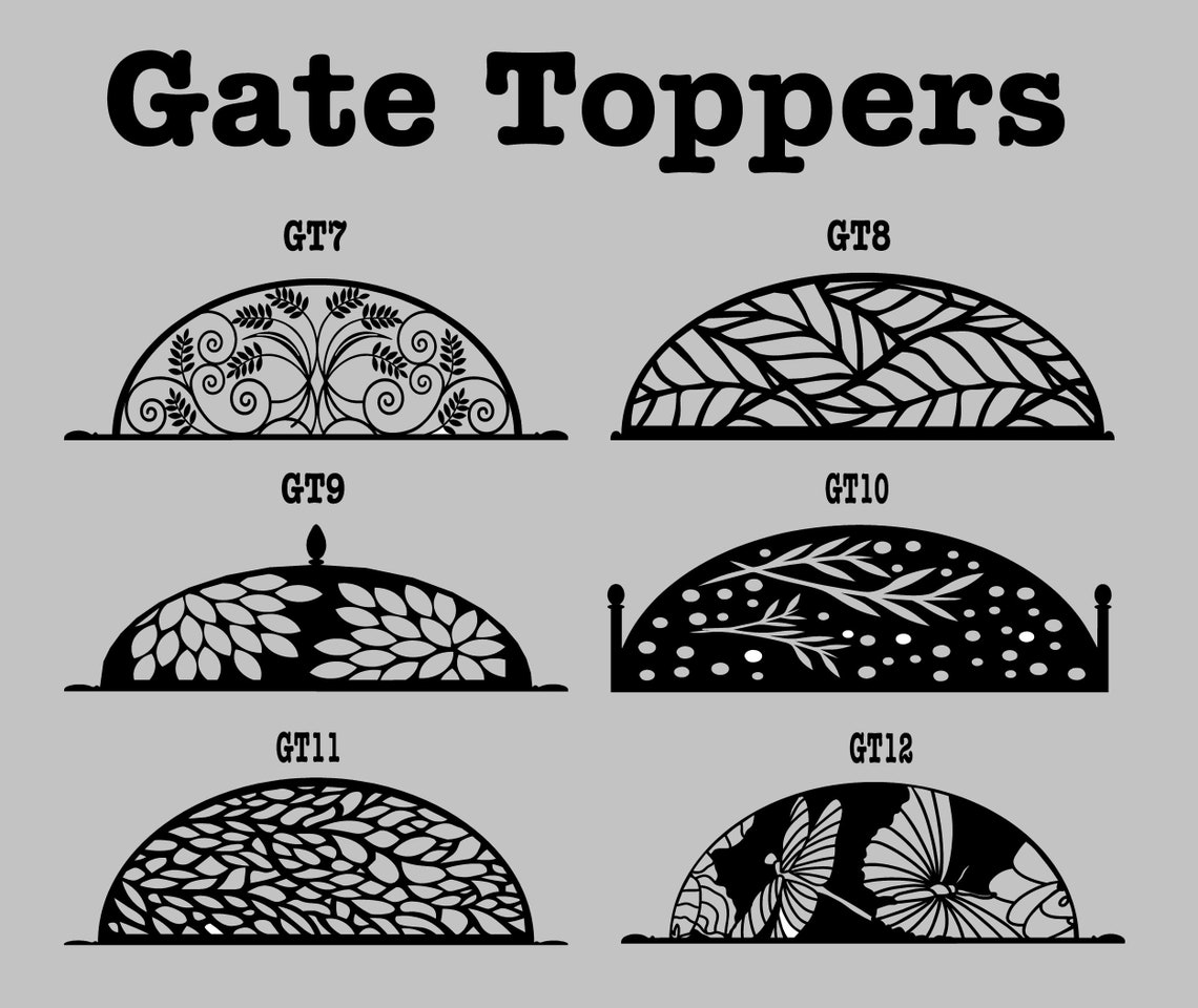 Gate Toppers Metal Powder Coated - Etsy Canada